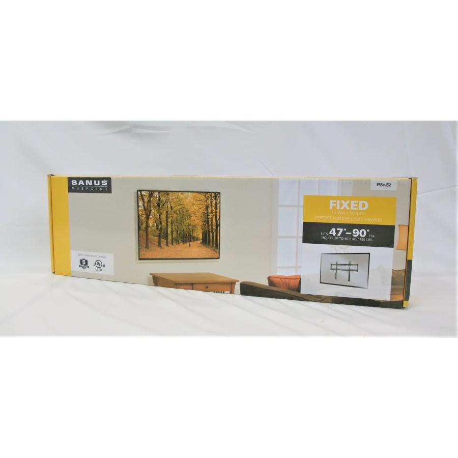 SANUS 中古未使用品 テレビ用壁掛け金具 VuePoint F55c-B2 薄型固定ウォールマウント 47-90インチ 58.0kgまで : あきばU-SHOP ヤフー店 - 通販 ...