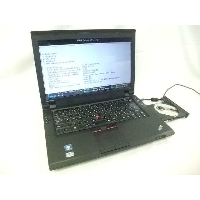 ThinkPad SL 中古 ノートパソコン Lenovo SL410 2842-CTO Celeron T3500/4GB-MEM/320GB-HDD/DVDマルチ/14インチ/OS無し/難 ...