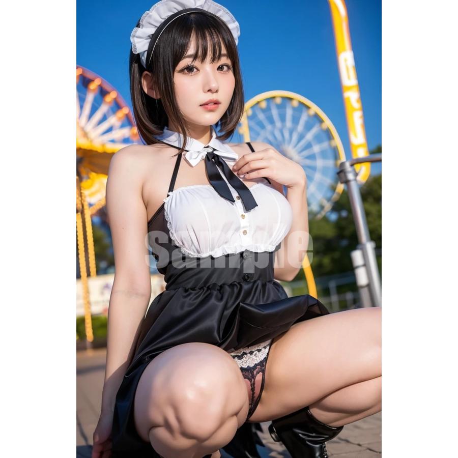 250619-135メガネ AI美女 巨乳 コスプレ パンチラ ポスター A4サイズ 高画質 光沢写真用紙 フチなし印刷 AIグラビア かわいい 美しい 美人 セクシー : アキバライフ ...