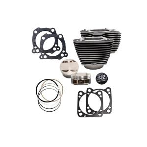 S＆S 910-0845 132ビッグボアキット リンクルブラック ハイライトフィン M8エンジン 114CI : あきばおー ヤフーショップ ...