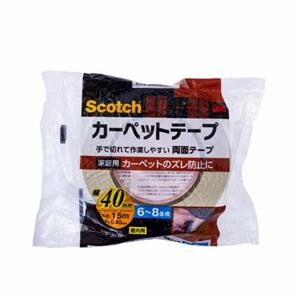 3M スリーエム CP40-15 スコッチ カーペットテープ 6〜8畳用 40mmX15m : あきばおー ヤフーショップ - 通販 ...
