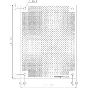 【メール便選択可】サンハヤト ICB-293 小型ユニバーサル基板 Sunhayato : あきばおー ヤフーショップ - 通販 - Yahoo!ショッピング
