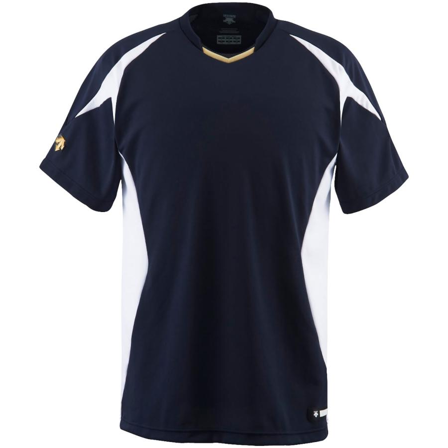 DESCENTE（デサント） 【送料290円】デサント ベースボールシャツ Dネイビー×Sホワイト DESCENTE DB116 DNSW ...