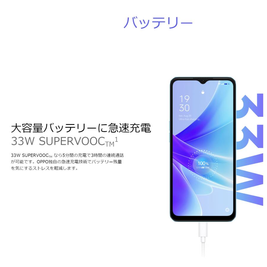 OPPO A SIMフリー A77 CPH2385 ブラック RAM4GB ROM128GB 未開封品 [Black] SIMフリー版 ...