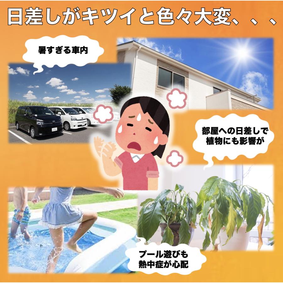 遮光ネット 日よけ シェード オーニング 防塵 目隠し UVカット ベランダ カーポート バルコニー 2m×8m : アキラトレーディング - 通販 - Yahoo!ショッピング