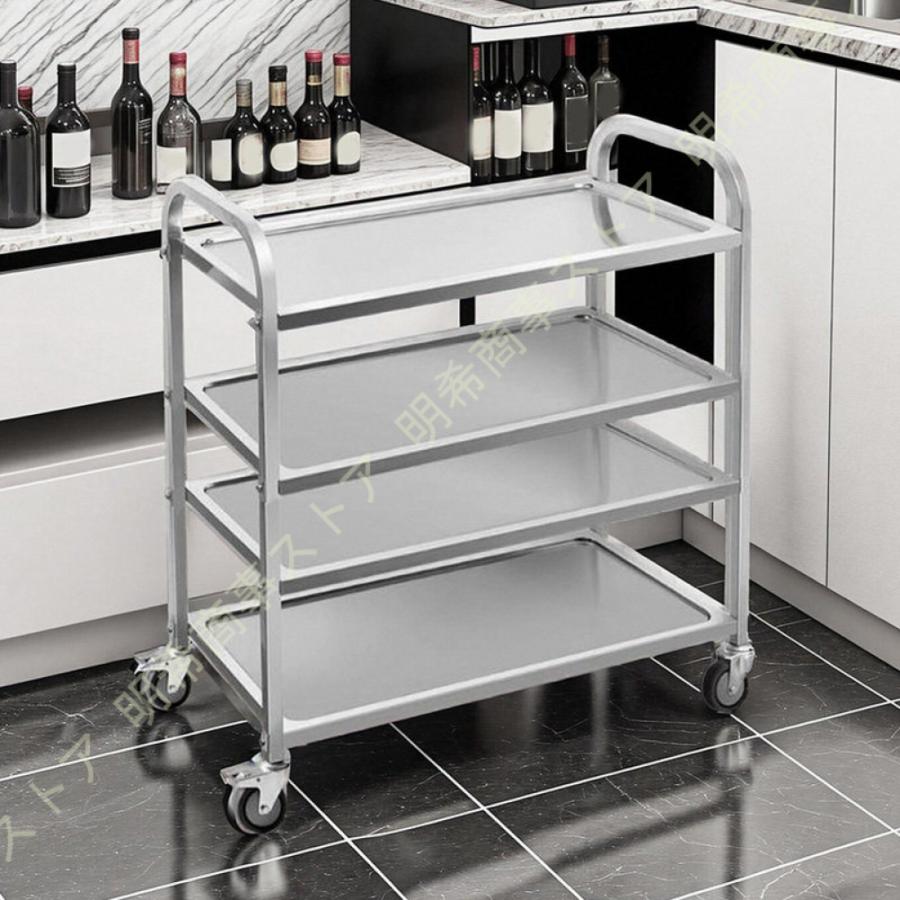 配膳ワゴン 3段2段 キッチンカート ステンレス キッチンワゴン サービスカート 配膳車 サービスワゴン キャスター付き ブレーキ付き 移動便利 業務用 : 0c0-uv4-s5bok6 ...