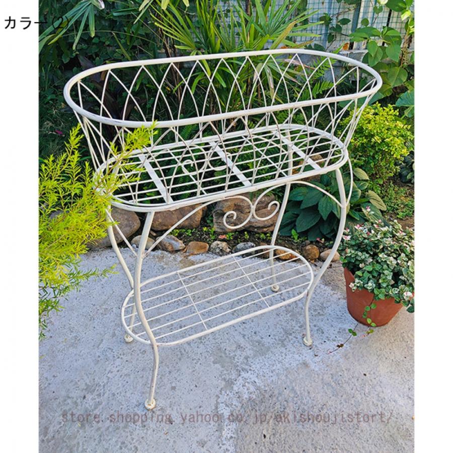 フラワースタンド 2段 花台 アイアン 観葉植物 台 家装飾 室内 フラワースタンド 2段 花台 アイアン 観葉植物 台 家装飾 室内