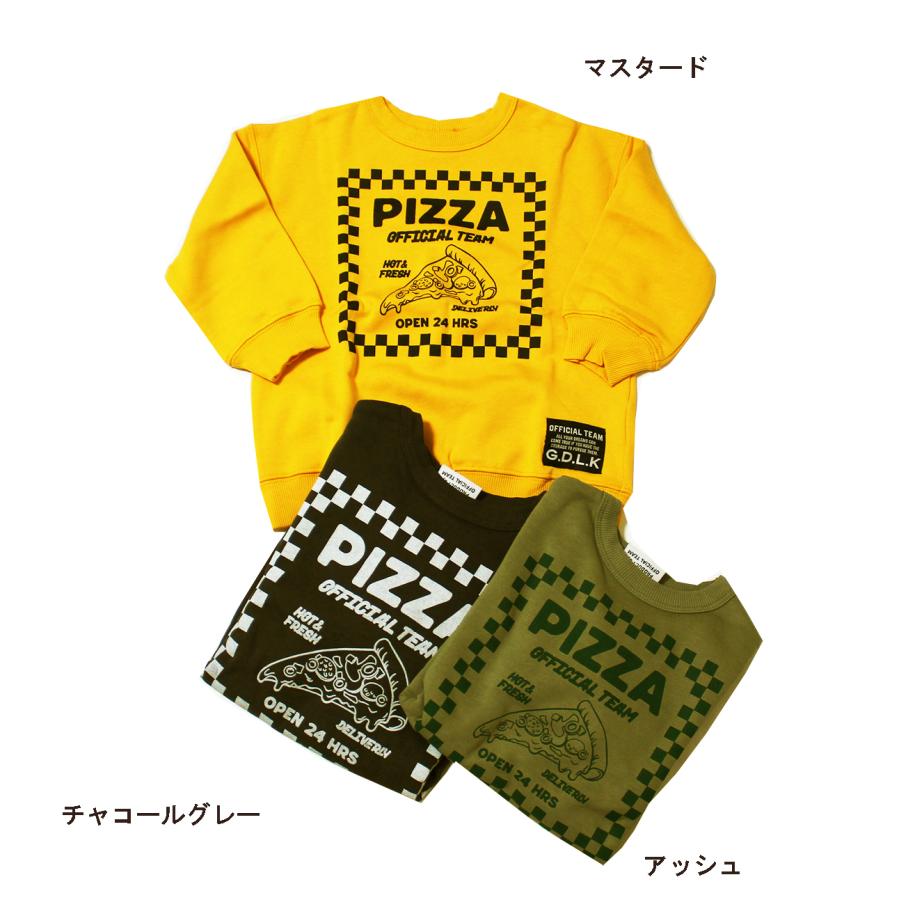 長袖トレーナー ピザ 裏毛 スウェット キッズ ジュニア 子供服 男の子 女の子 オフィシャルチーム 130cm 140cm 150cm 80 ...
