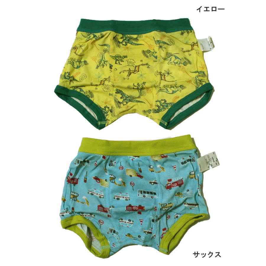 Ampersand（子ども服） 完全閉店セール ボクサーパンツ 総柄 恐竜 車 子供用下着 キッズ ジュニア 男の子 ボーイズ アンパサンド ampersand 130cm 140cm ...