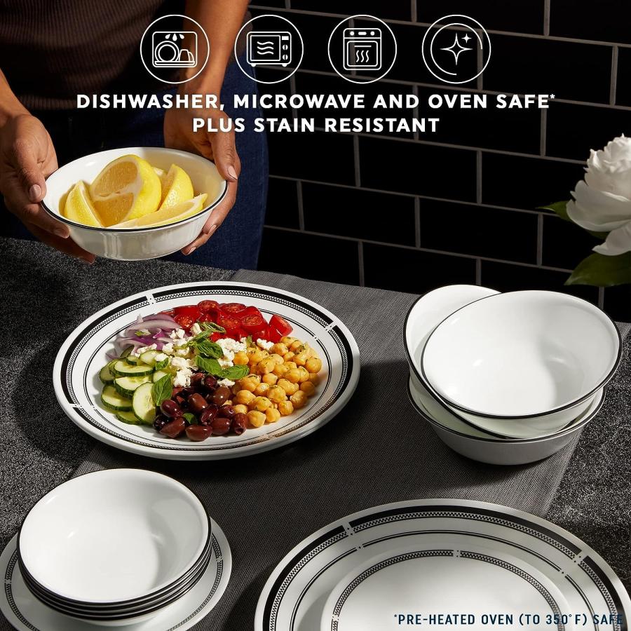 コレール 食器18点セット 食器セット ブラッスリー ディナーウェア お皿セット Corelle Dinnerware Set Brasserie 大皿 小皿 スープ皿 : akt8 - 通販 ...