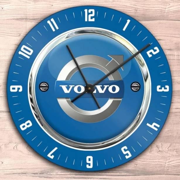 ボルボ掛時計 VOLVO Wall Clock 掛時計 ウオールクロック 壁掛け時計 おしゃれ時計 エンブレム時計 ロゴマーク時計 名車 ...
