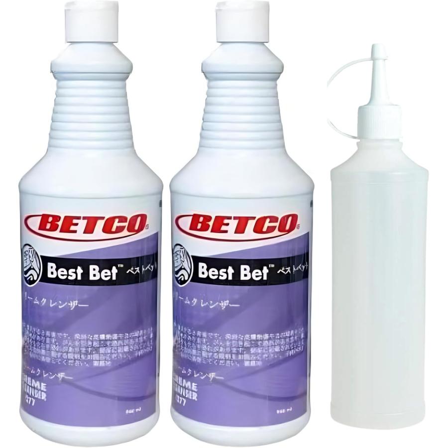 ベトコ ベストベット 946ml 2本 クレンザー 液体 クリーム 酸性洗剤 BETCO 強力 研磨剤 シンク 台所 水垢 水回り ステンレス 浴槽 (ベスト2本+ボトル) : AKY ...