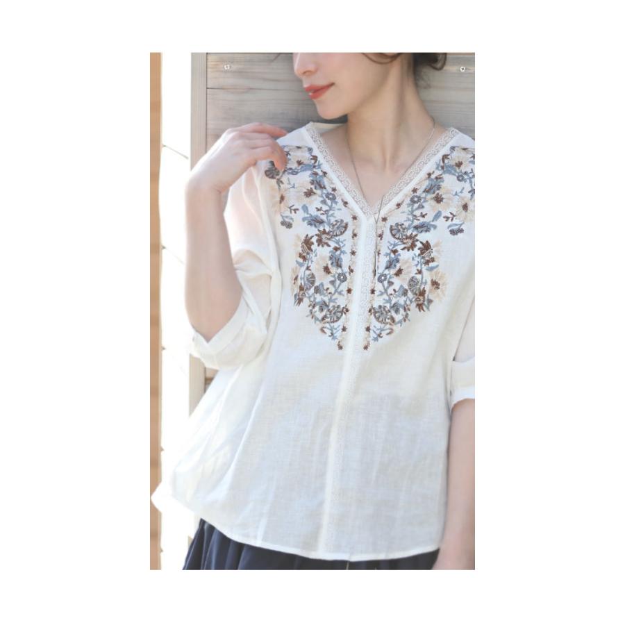 Sawa a la mode レディース トップス ブラウス シャツ ブルー 5 Sawa a la mode レディース トップス ブラウス シャツ ブルー 5