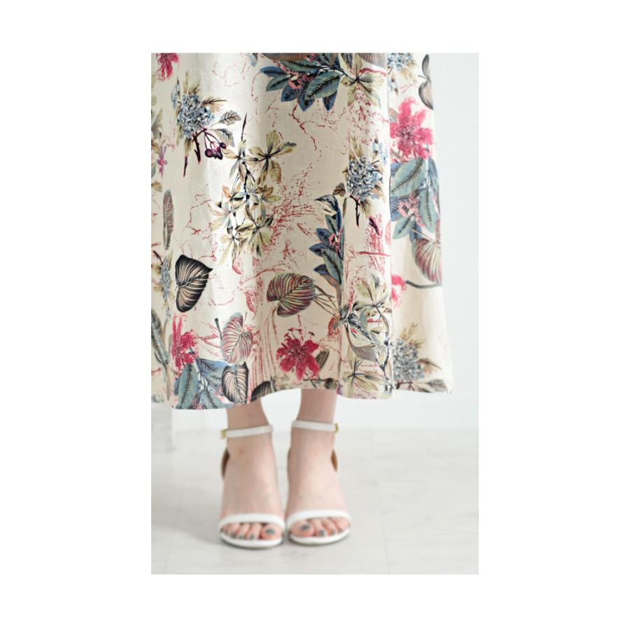 Sawa a la mode レディース ワンピース 花柄 ロング丈 Sawa a la mode レディース ワンピース 花柄 ロング丈