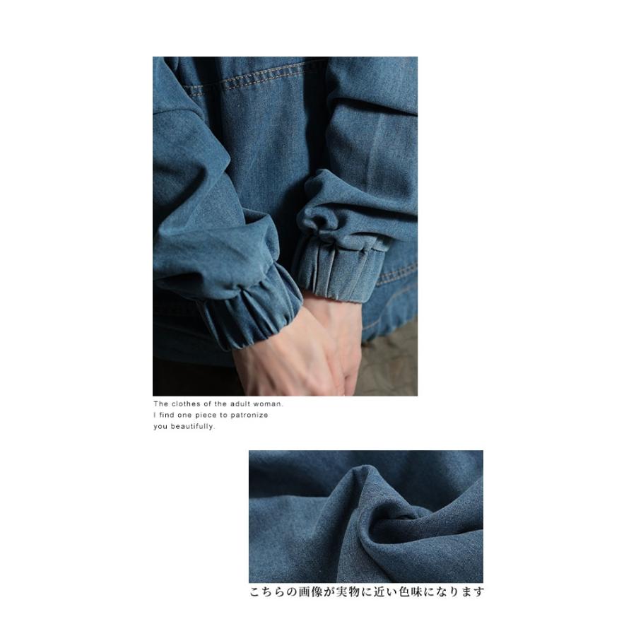 Sawa a la mode レディース トップス パーカー デニム プルオーバー フード 長袖 カンガルーポケット 青 水色 大人可愛い 大人 可愛い 30代 40代 50代 60代 サワ ...