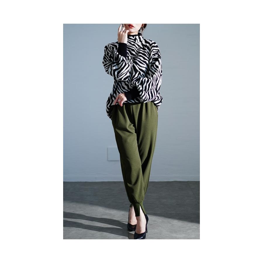 Sawa a la mode レディース トップス ニット セーター ゼブラ柄 Sawa a la mode レディース トップス ニット セーター ゼブラ柄