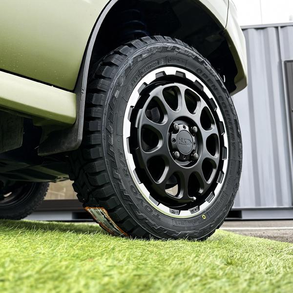 OPEN COUNTRY オフ系 軽トラ 軽バン 箱バン 14インチ タイヤホイールセット 4本 トーヨー オープンカントリー RT 155/65R14 ブラックレター : アラジンホイールズ ...
