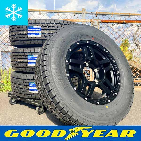 アイスナビ SUV スタッドレス 国産 JB74W ジムニーシエラ GOODYEAR ICE NAVI 215/70R16 225/70R16 新品 16インチ タイヤホイールセット 4本 ...