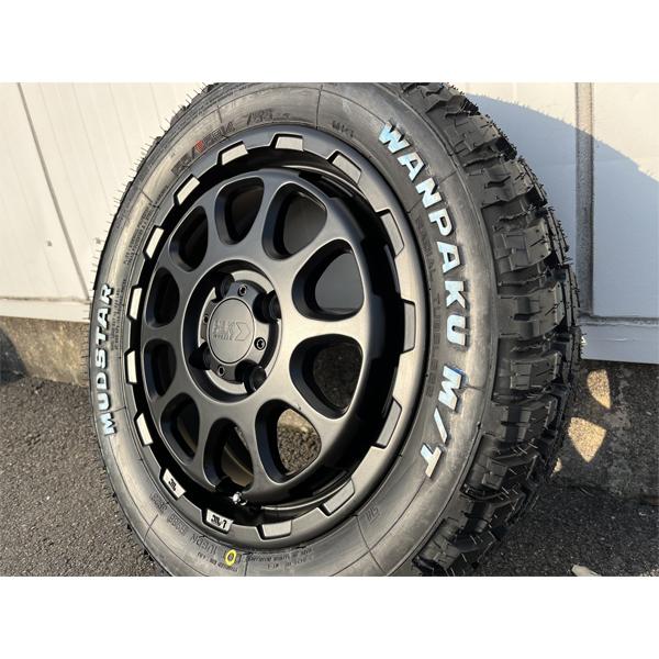 MUDSTAR オフロードカスタム!! 14インチ 4.5j+43 155/65R14 新品 4本 タイヤホイールセット リフトアップ マッドタイヤ キャンプ ダート クロカン 軽バン 軽トラ ...
