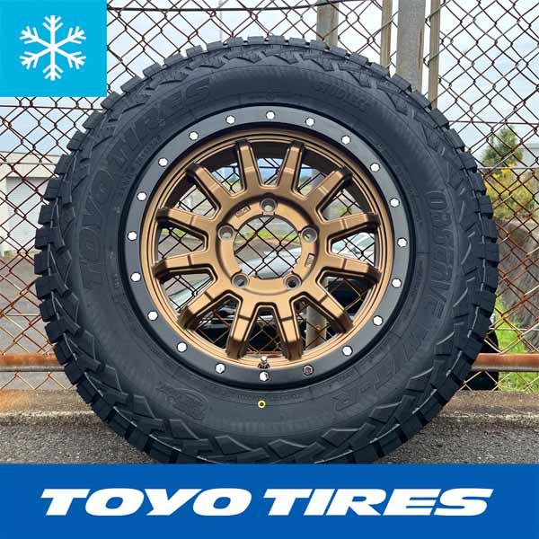 OBSERVE 国産スタッドレス JB64 JB23 JA11 JA22 ジムニー 185/85R16 新品 16インチ 5穴 タイヤホイールセット TOYO W/T-R マットブロンズ 純正 ...