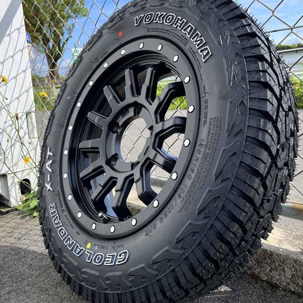 GEOLANDAR YOKOHAMA X-AT G016 195R16C ジムニー JB64 JB23 JA11 JA22 16インチ 5穴 新品 タイヤホイールセット 4本 純正車高対応 ...