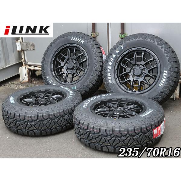 7月 数量限定 決算SALE 新品 16インチ タイヤホイール 4本セット 235/70R16 ILINK PENTERRA RT ホワイト ...