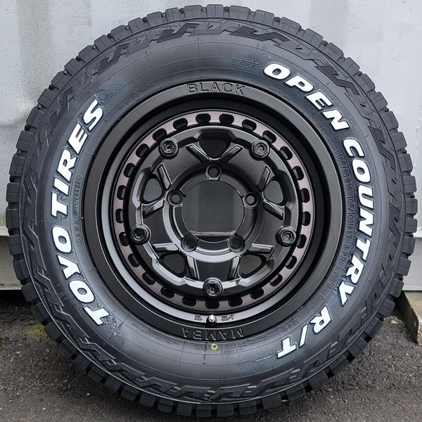 OPEN COUNTRY 5本セット JB64 JB23 ジムニー 新品 16インチ タイヤホイールセット TOYO OPENCOUNTRY RT 185/85R16 ホワイトレター スペア ...