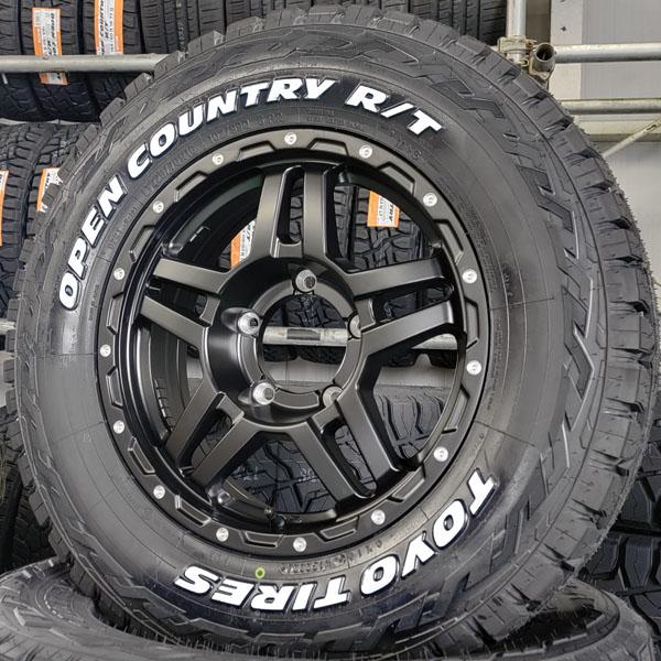 OPEN COUNTRY 5本セット!! ジムニー シエラ JB74W タイヤ ホイール セット トーヨー オープンカントリー RT 225/70R16 235/70R16 ホワイトレター ...