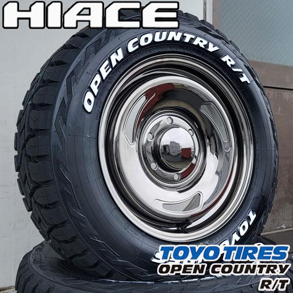 USモデル 数量限定入荷!! 200系 ハイエース レジアスエース 16インチ タイヤホイール 4本セット TOYO OPENCOUNTRY RT 215/65R16 ホワイトレター :o ...