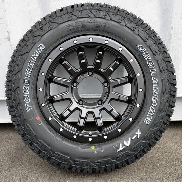 GEOLANDAR お得な 5本セット ジムニー 195R16 純正車高装着可 YOKOHAMA X-AT 16インチ タイヤ ホイール 新品 ...