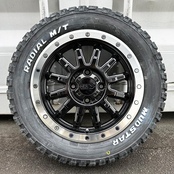 MUDSTAR エブリイワゴン DA17W DA64W DA62W 14インチ タイヤホイール 4本セット マッドスター ラジアル MT 165/65R14 ホワイトレター マッドタイヤ ...