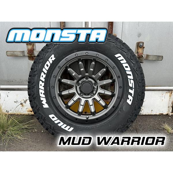 デリカD5 RAV4 CX5 エクストレイル アルファード 新品 16インチ タイヤホイール 4本 MONSTA MUD WARRIOR 215/70R16 235/70R16 ホワイトレター ...