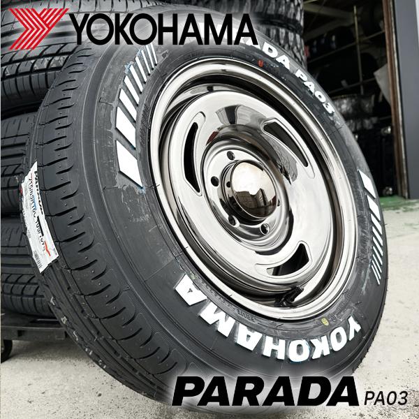 PARADA 車検対応 ハイエース 200系 レジアスエース 16インチ スチール タイヤホイール 4本セット 215/65R16 ...