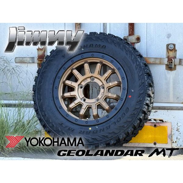 GEOLANDAR 当店オリジナル！限定カラー ジムニー 16インチ タイヤホイール 4本セット YOKOHAMA MT 175/80R16 ...