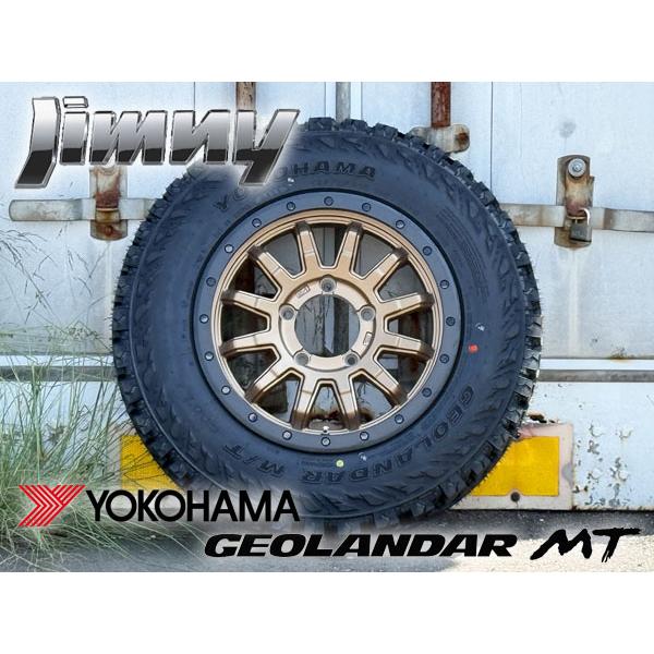 GEOLANDAR 当店オリジナル！限定カラー ジムニー 16インチ タイヤホイール 4本セット YOKOHAMA MT 175/80R16 185/85R16 195R16 225 ...