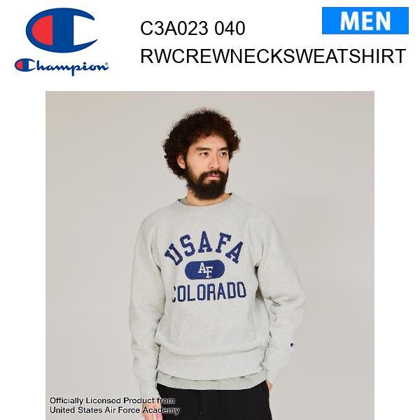 24fw チャンピオン Champion リバースウィーブ(R) クルーネックスウェットシャツ シルバーグレー C3-A023 カラー 040 メンズ 正規品 : 2-c3a023-040 ...
