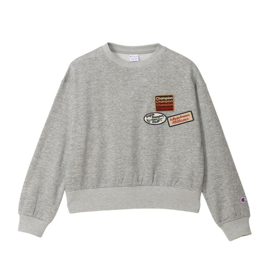 24fw チャンピオン Champion ウィメンズ クルーネックスウェットシャツ オックスフォードグレー CW-A003 カラー 070 レディース 正規品 : 2-cwa003-070 ...