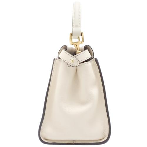 FENDI FENDI(フェンディ) ピーカブーミニ ハンドバッグ 2WAY ショルダー 肩掛け 斜め掛け カーフ オフホワイト 8BN244 40601115836【アラモード ...