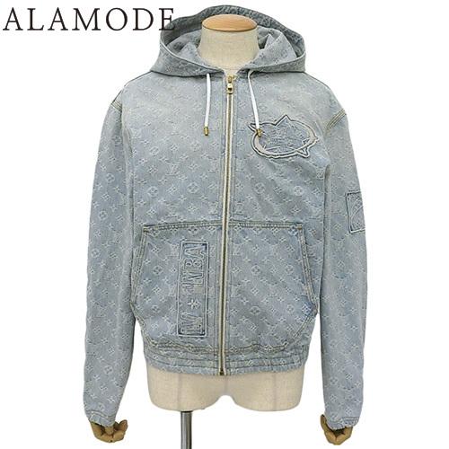 ルイ・ヴィトン モノグラム デニムジャケット アウター RM212M NBA コラボ 46 コットン ライトブルー水色 40802119463【アラモード】 : 40802119463 ...