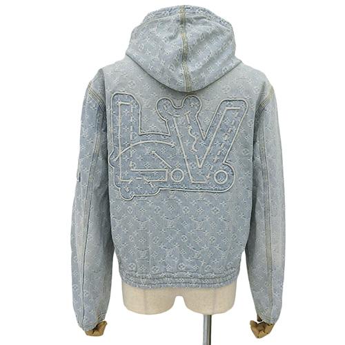 ルイ・ヴィトン モノグラム デニムジャケット アウター RM212M NBA コラボ 46 コットン ライトブルー水色 40802119463【アラモード】 : 40802119463 ...