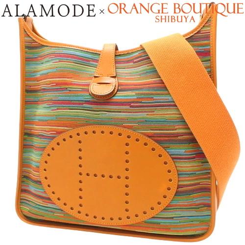 HERMES HERMES(エルメス) エブリン1PM オレンジ マルチカラー ヴィブラート レザー ゴールド金具 I刻印 エヴリン 40802136494【アラモード】 : alamode ...