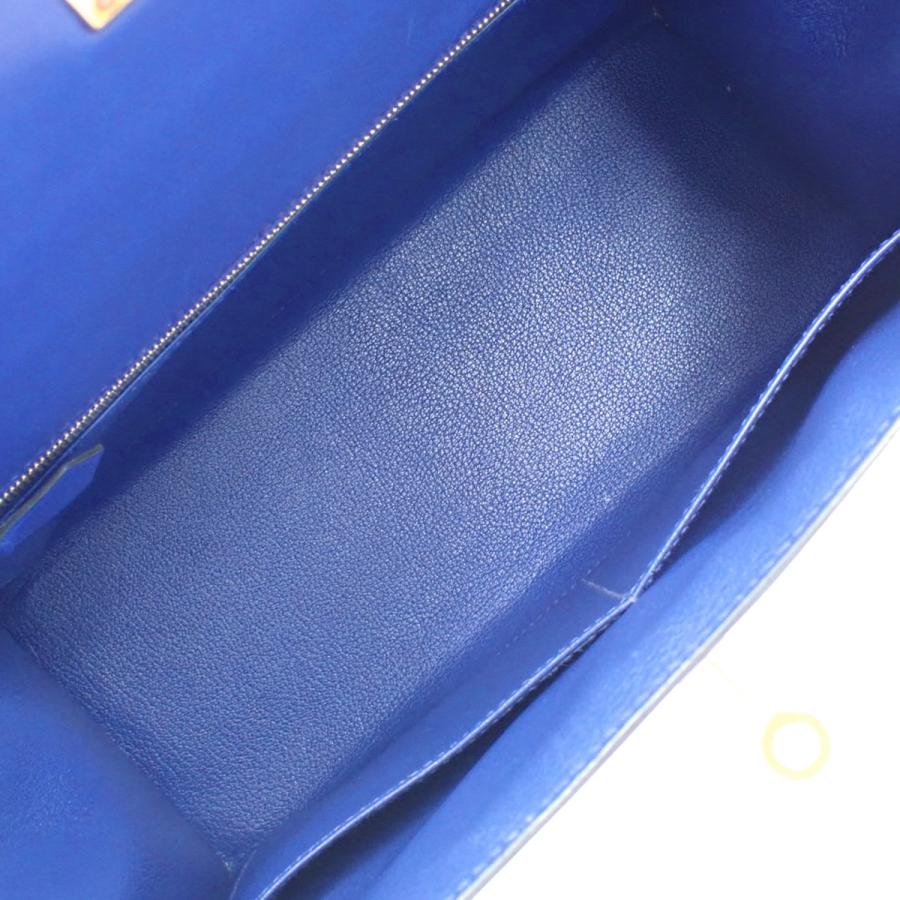 HERMES（エルメス） ケリー28 (外縫い) ブルーエレクトリック ブルー青