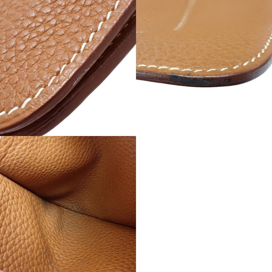 HERMES（エルメス） ドゴン デュオ ゴールド ブラウン茶 トゴ シルバー