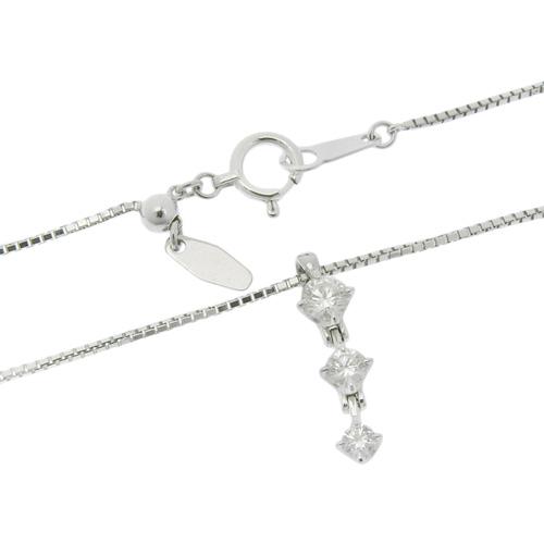 TASAKI(タサキ) 3粒 ダイヤモンド ペンダント K18 ホワイト TASAKI(タサキ) 3粒 ダイヤモンド ペンダント K18 ホワイト