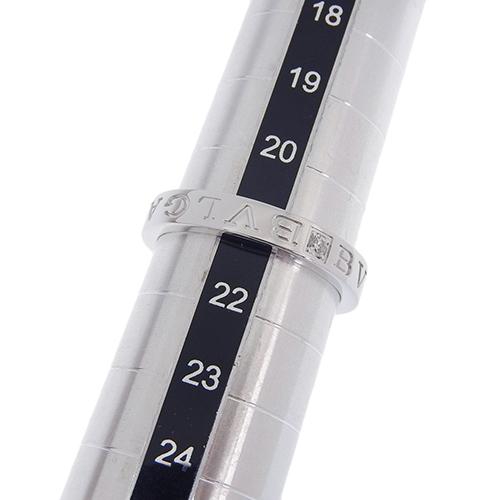 ブルガリ ビー・ゼロワン エッセンシャル バンドリング 339992 K18 WG 指輪 21(61)号 メンズ 41100046557 ...