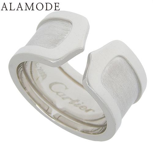 Cartier 【保証書付】 CARTIER(カルティエ) C2 ワイド リング K18 ホワイトゴールド WG ジュエリー 12(52)号 41100064089【アラモード ...