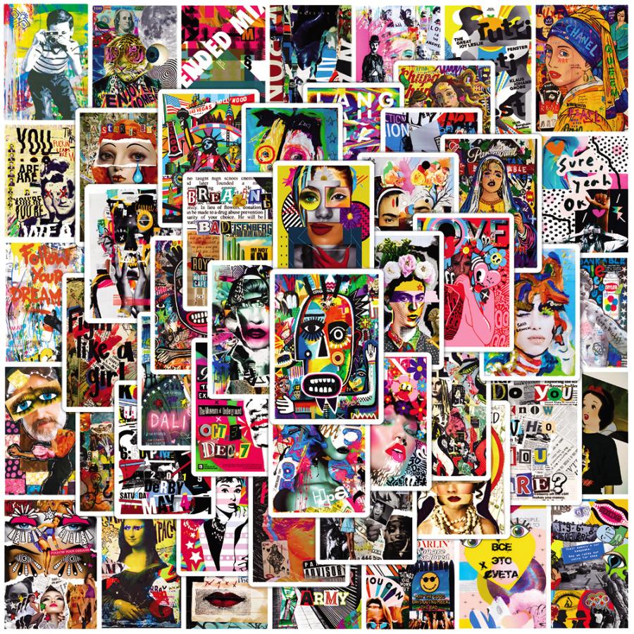 グラフィティ エアロゾールアート 落書き ライター ペインターアート カラフル アート グラフィティ・アート ステッカー50枚EHA : G&Q - 通販 - Yahoo!ショッピング