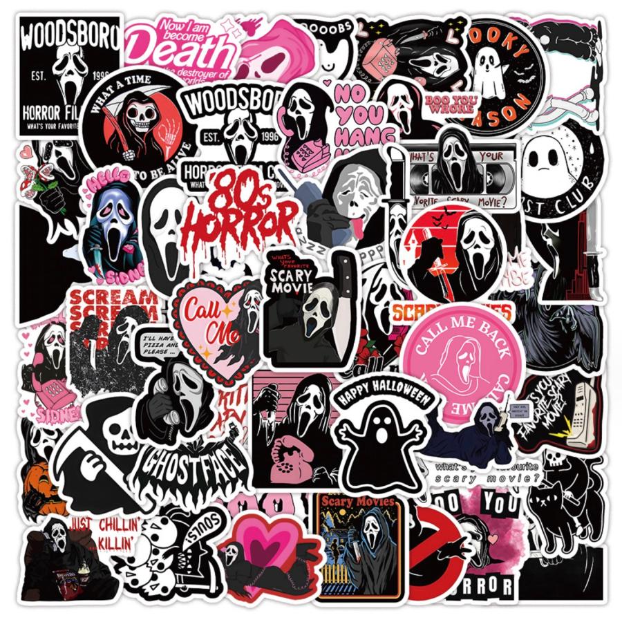 死神 悪魔 ホラー 怖い話 恐怖 都市伝説 スクリーム シール ステッカー50枚MMB : 23110502 : G&Q - 通販 - Yahoo!ショッピング
