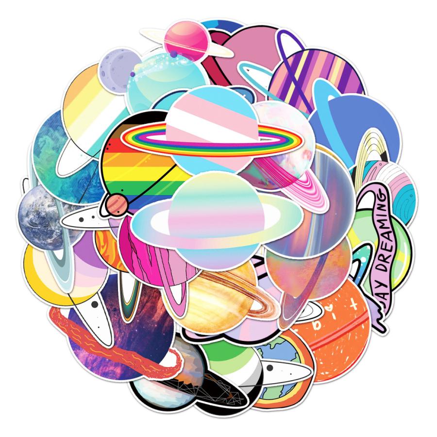 宇宙 星 惑星 惑星の環 天文学 八大惑星 太陽系 NASA シール ステッカー(50枚YY) : G&Q - 通販 - Yahoo!ショッピング