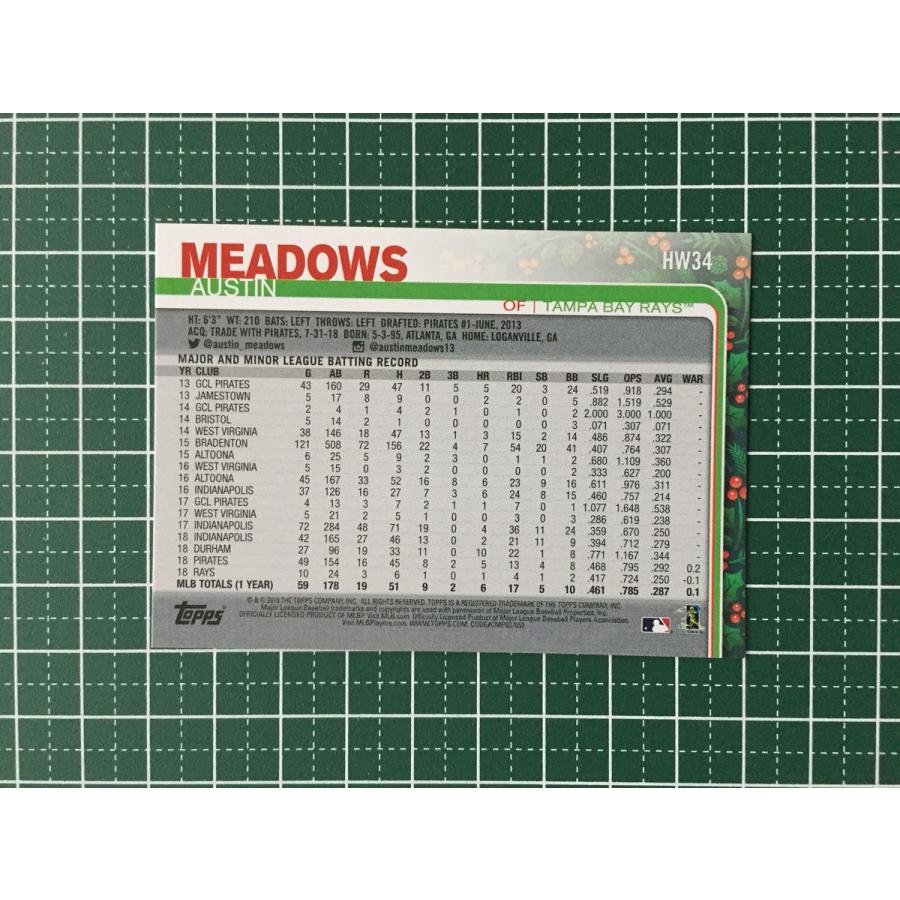 ★TOPPS MLB 2019 HOLIDAY BASEBALL #HW34 AUSTIN MEADOWS[TAMPA BAY RAYS ...